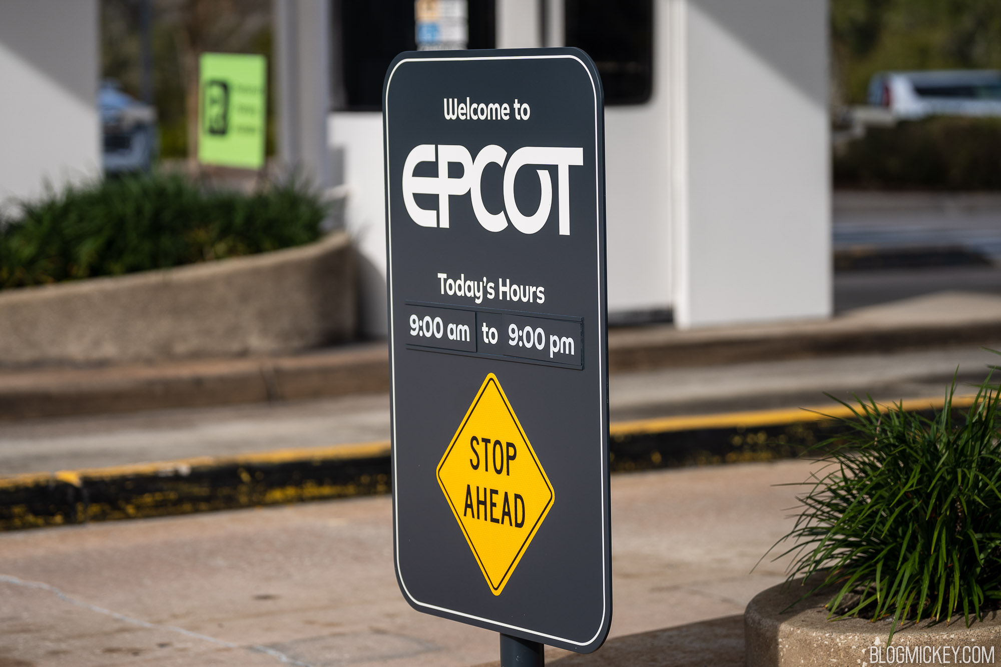 EPCOT Sign Removed from Parking Plaza