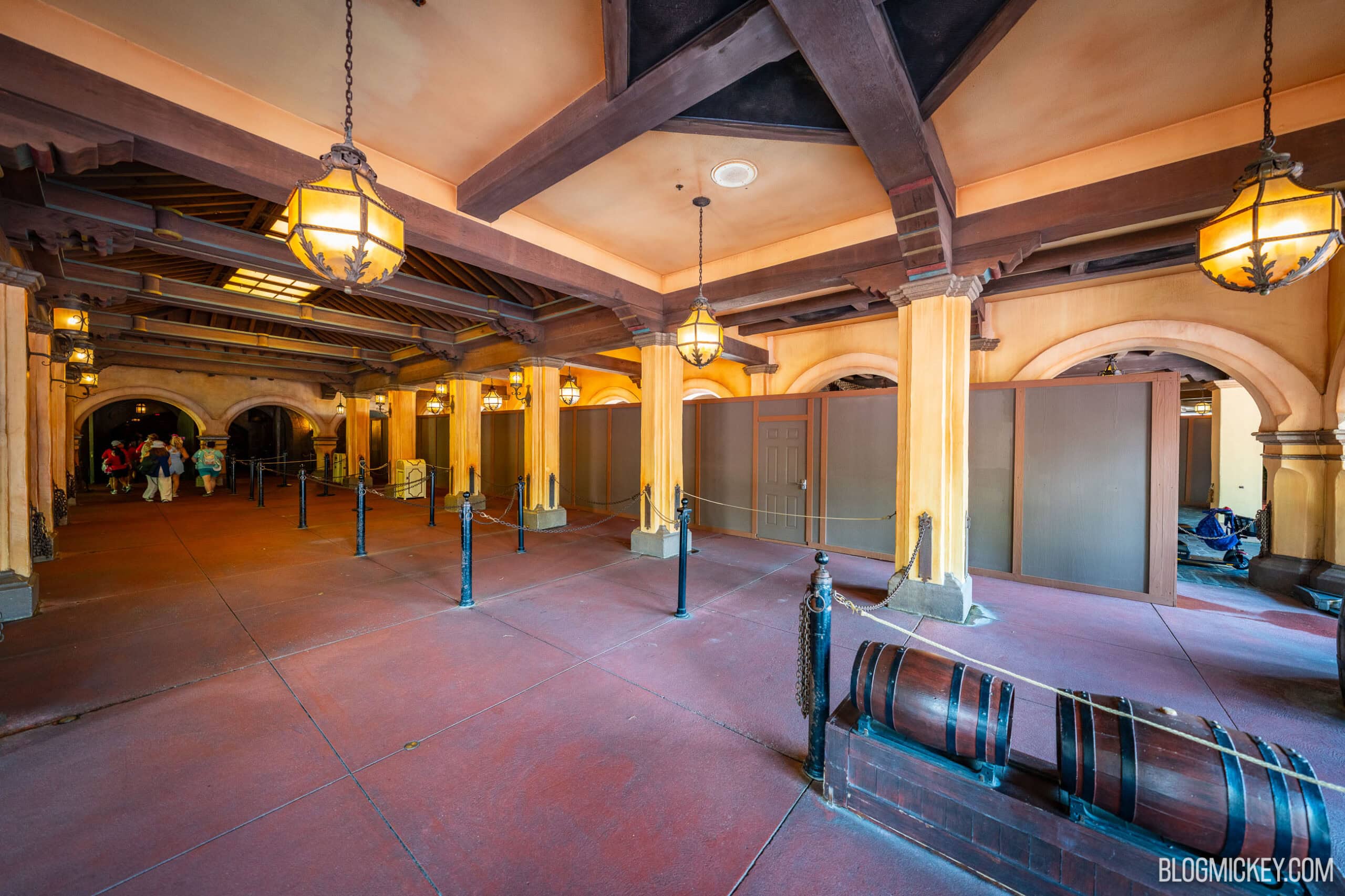 Pirates Bar Construction Expands at Magic Kingdom
