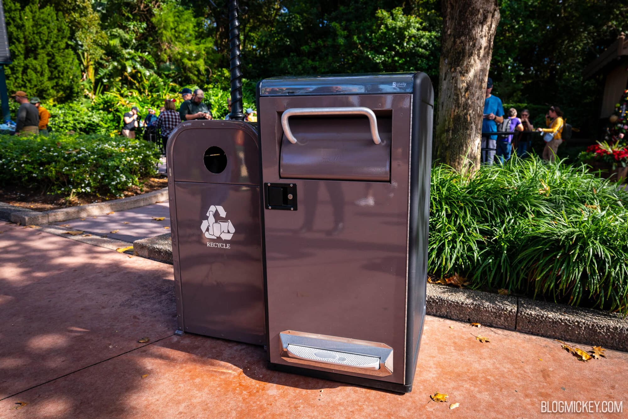 A Look at EPCOT's New Solar-Powered Smart Trash Can