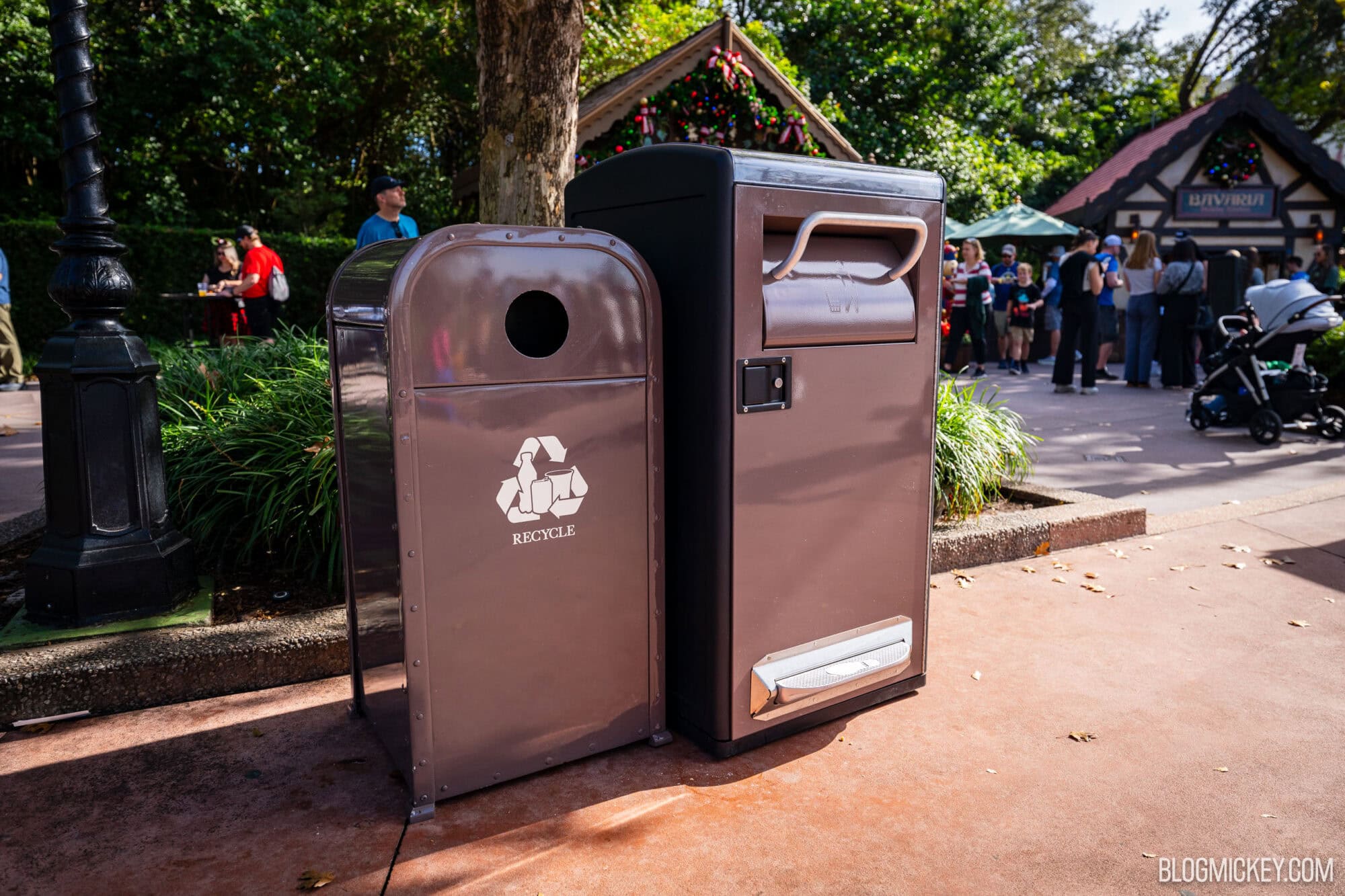 A Look at EPCOT's New Solar-Powered Smart Trash Can