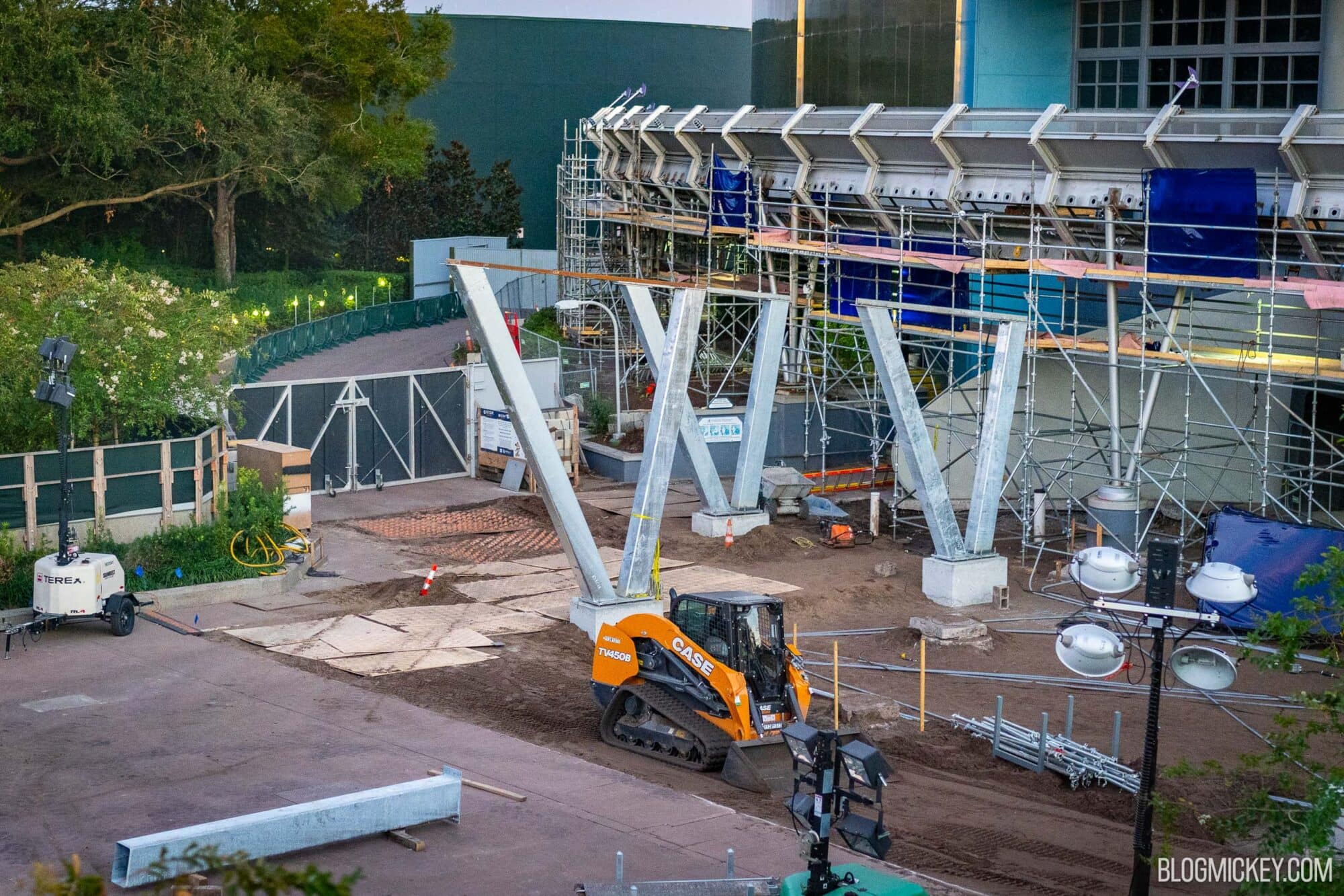 Installation of New Test Track Entrance Structure Begins at EPCOT