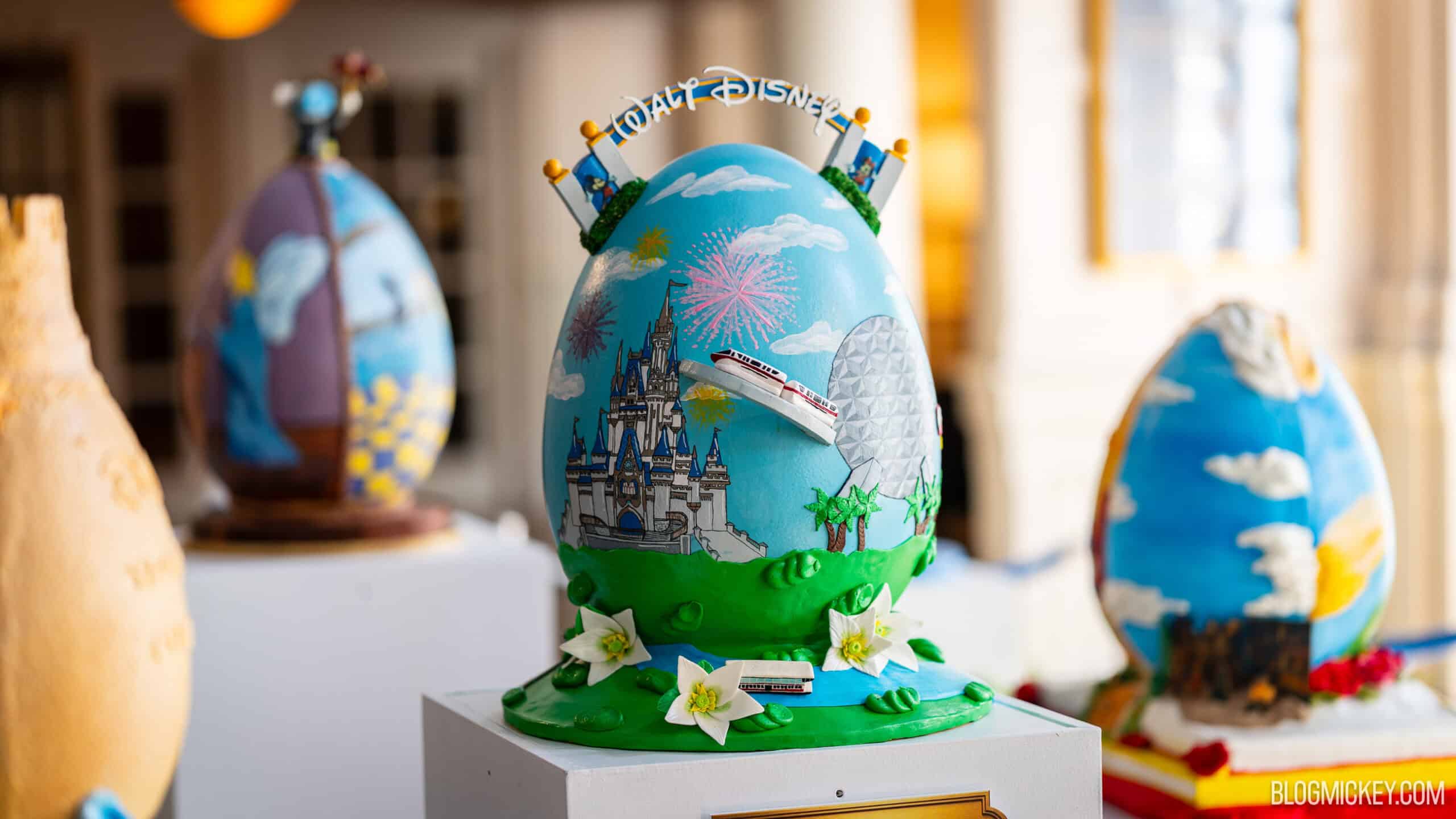2025 Easter Egg Display at Disney's Yacht Club Resort (WDW Landmarks, Elemental, Anniversary Egg ...