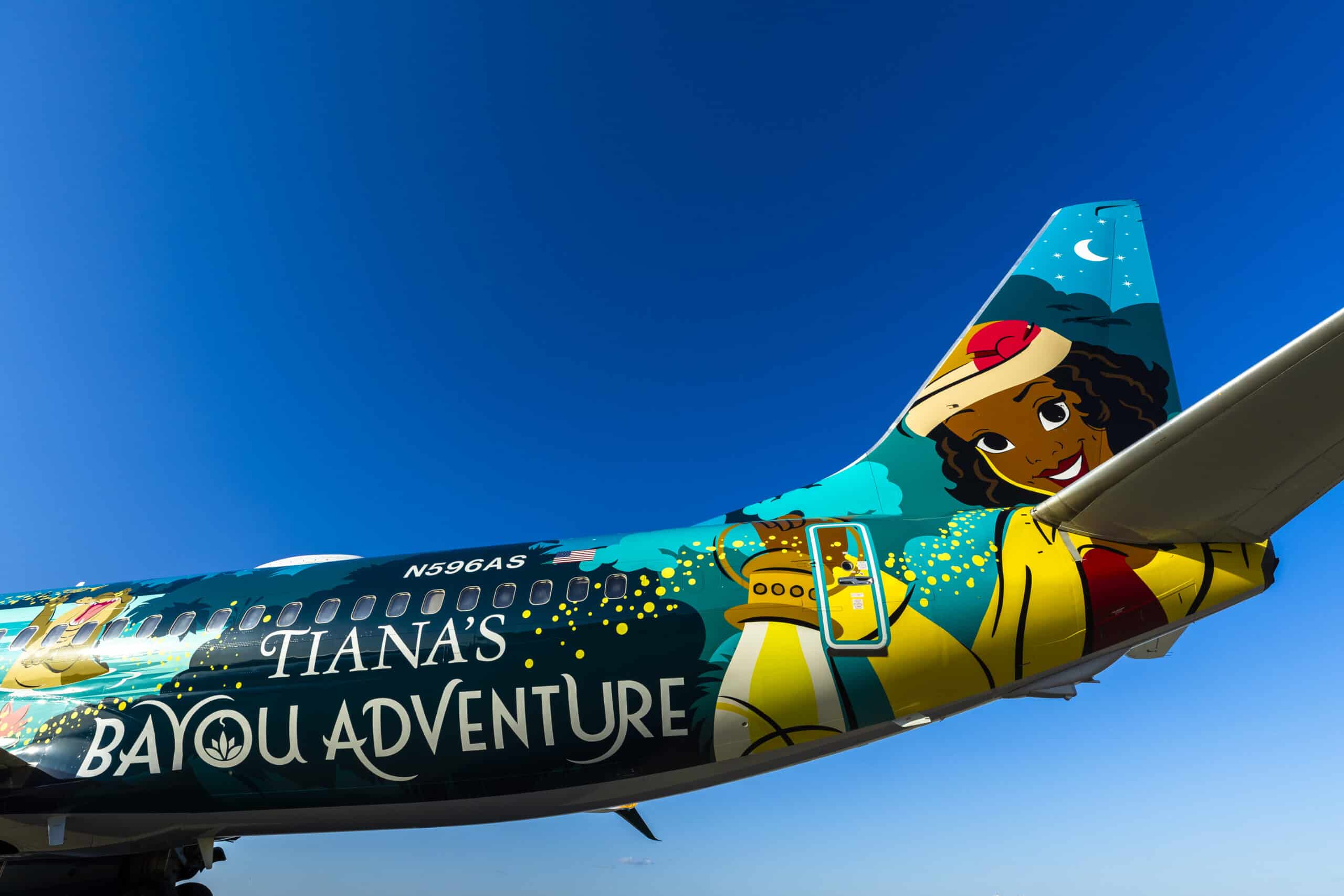 'Tiana’s Bayou Adventure Flyer' New Alaska Airlines Livery Takes to the ...