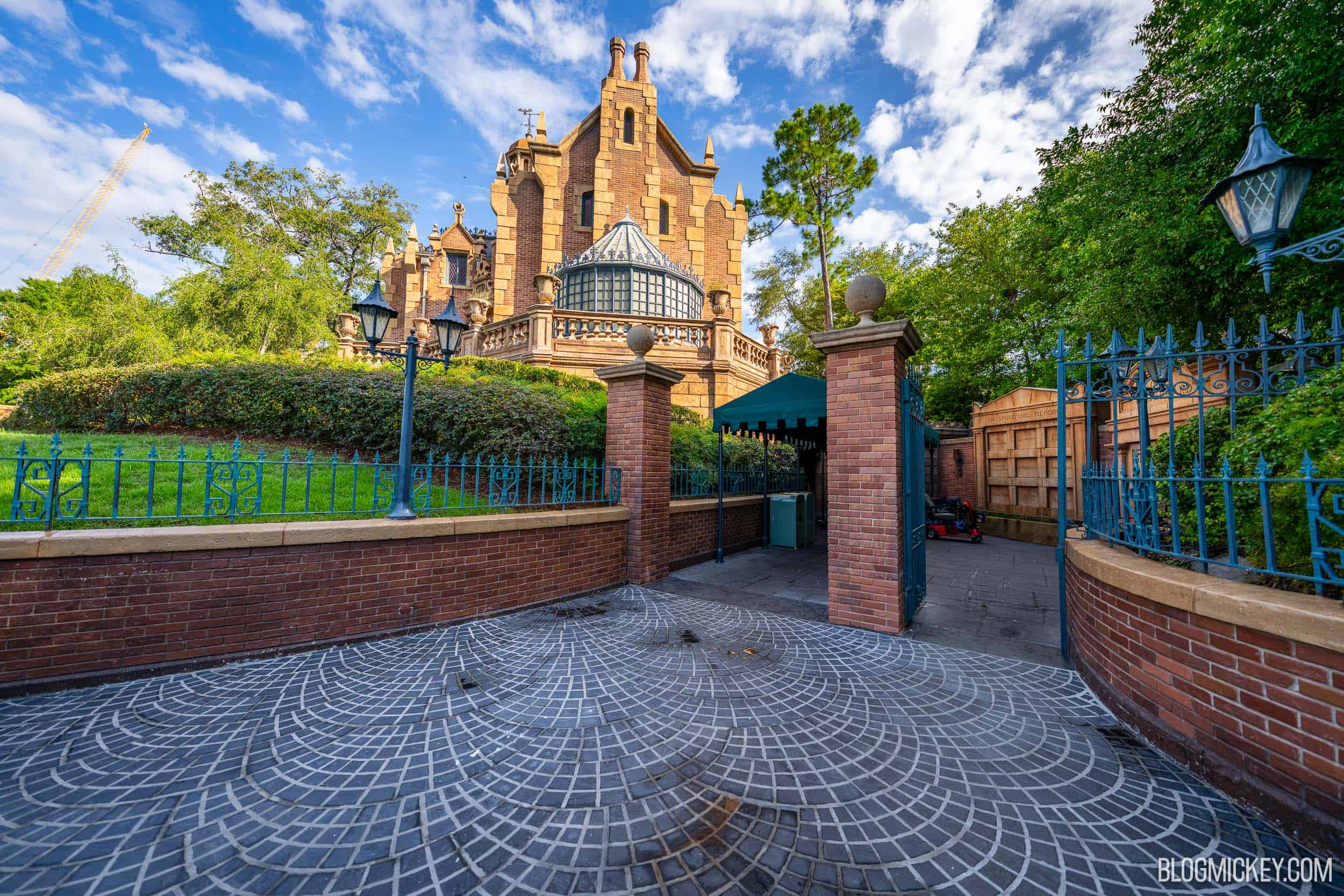 Haunted Mansion Cobblestone Refresh Project: Exit & Entrance Nearly ...