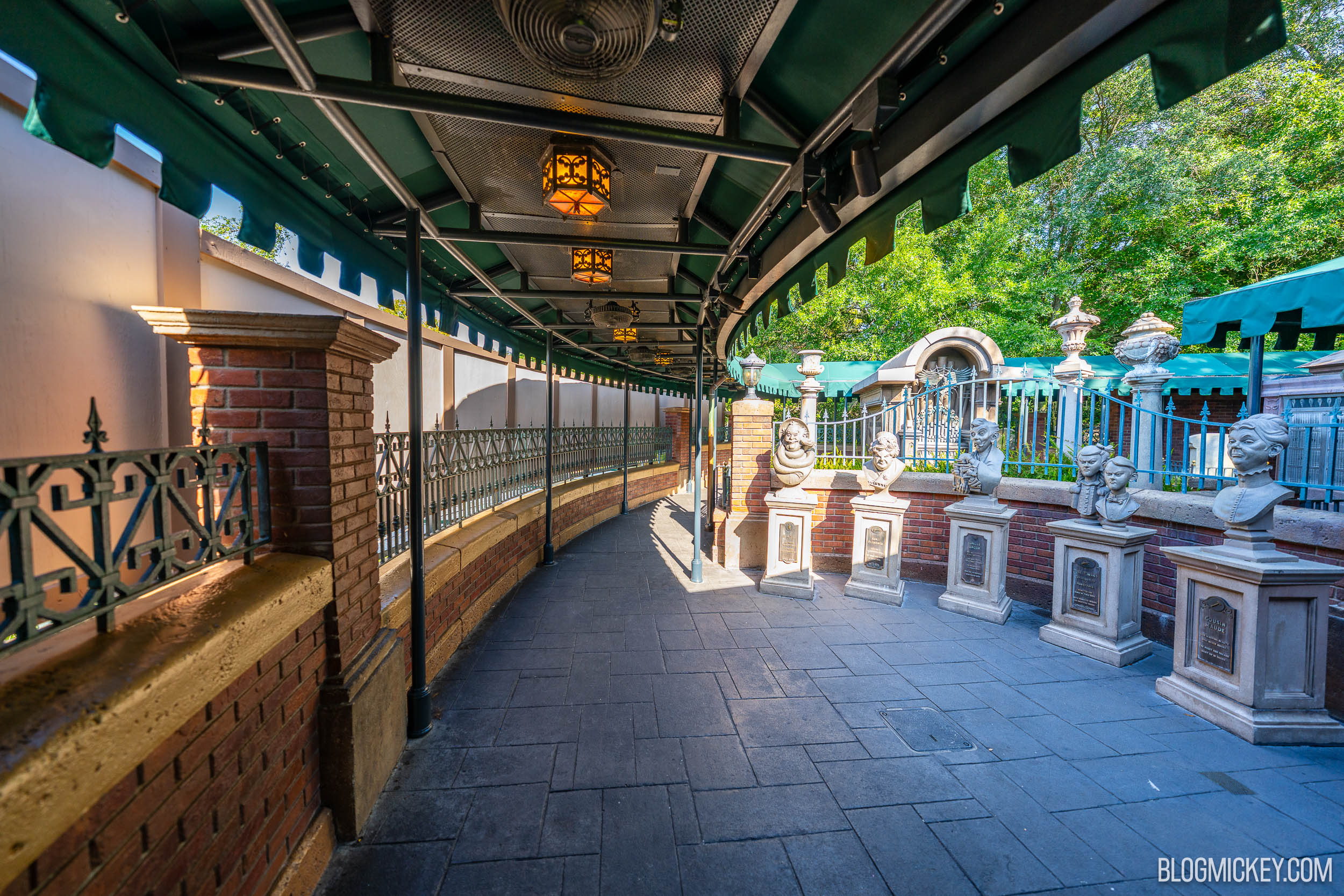 Haunted Mansion Update: Construction Walls Expand & Not-So-Scary ...