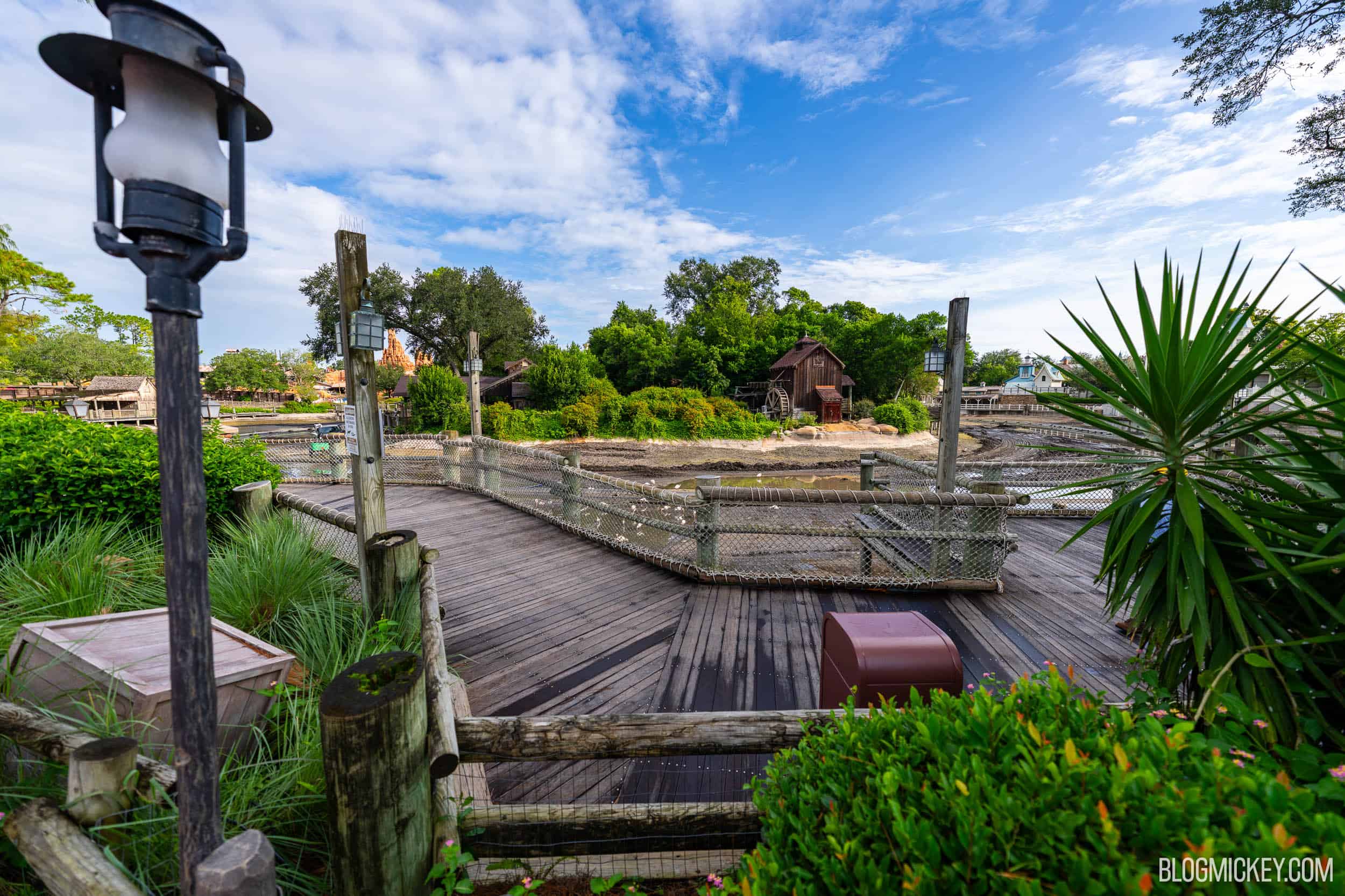 Rivers of America Boardwalk Mysteriously Blocked This Morning at Magic ...