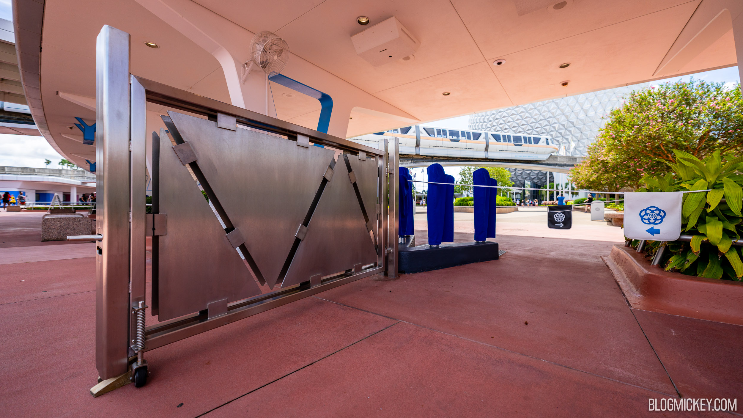 Physical Gates Return to EPCOT Main Entrance Following Brief Disappearance