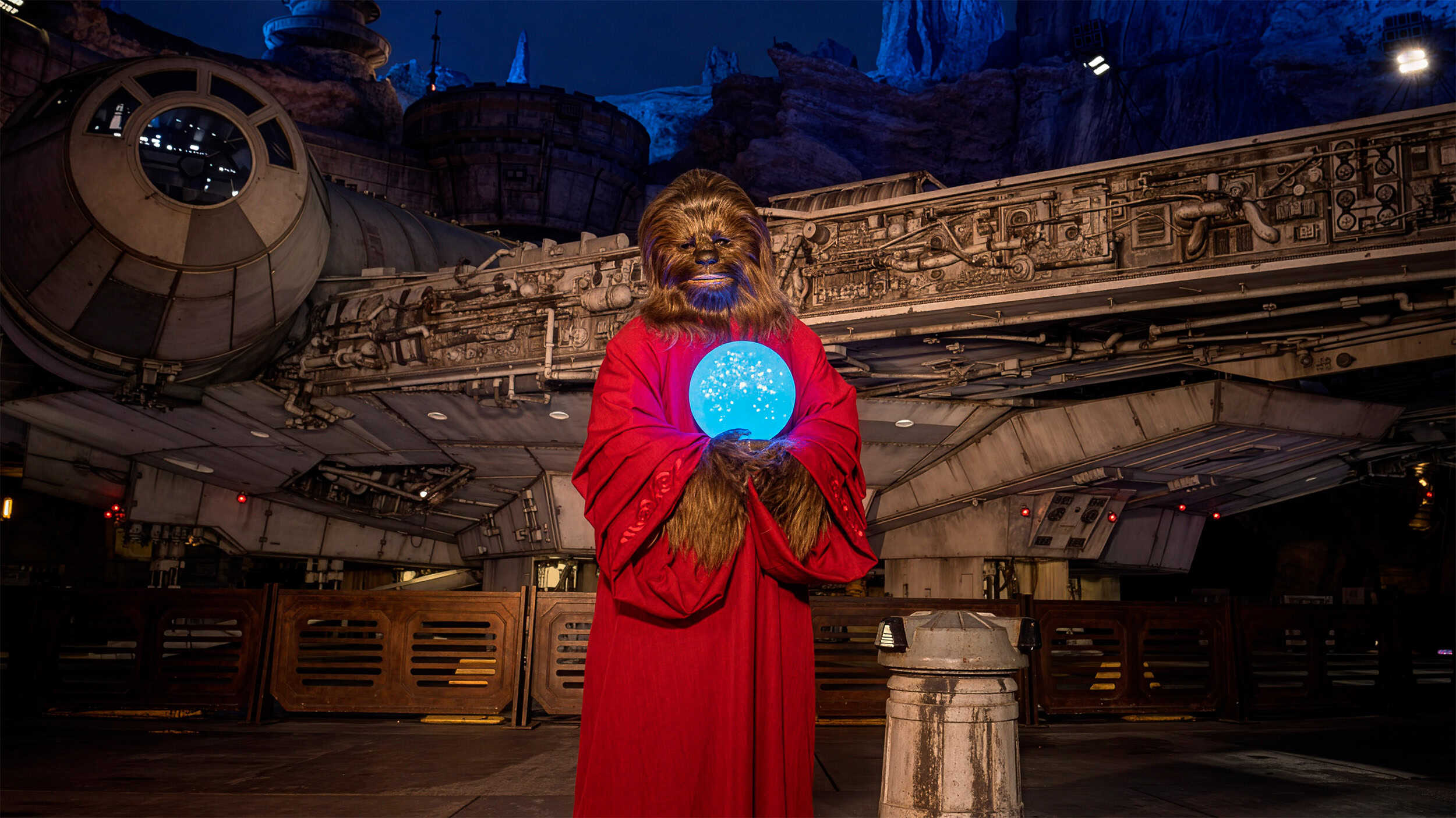 First Look at 'Life Day' Chewbacca, Coming to Disney Jollywood Nights