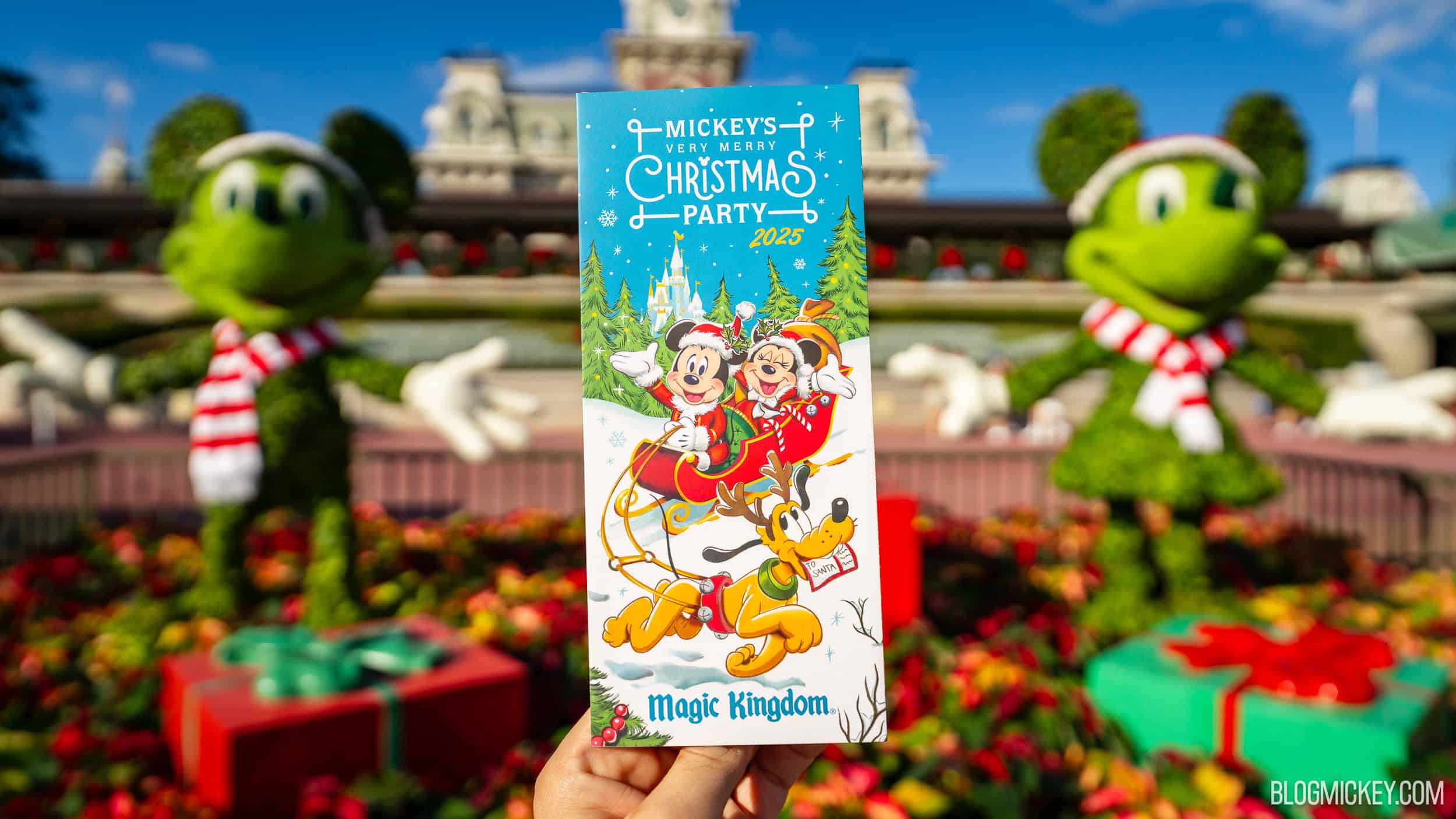 First Look at Mickey's Very Merry Christmas Party Map 2025