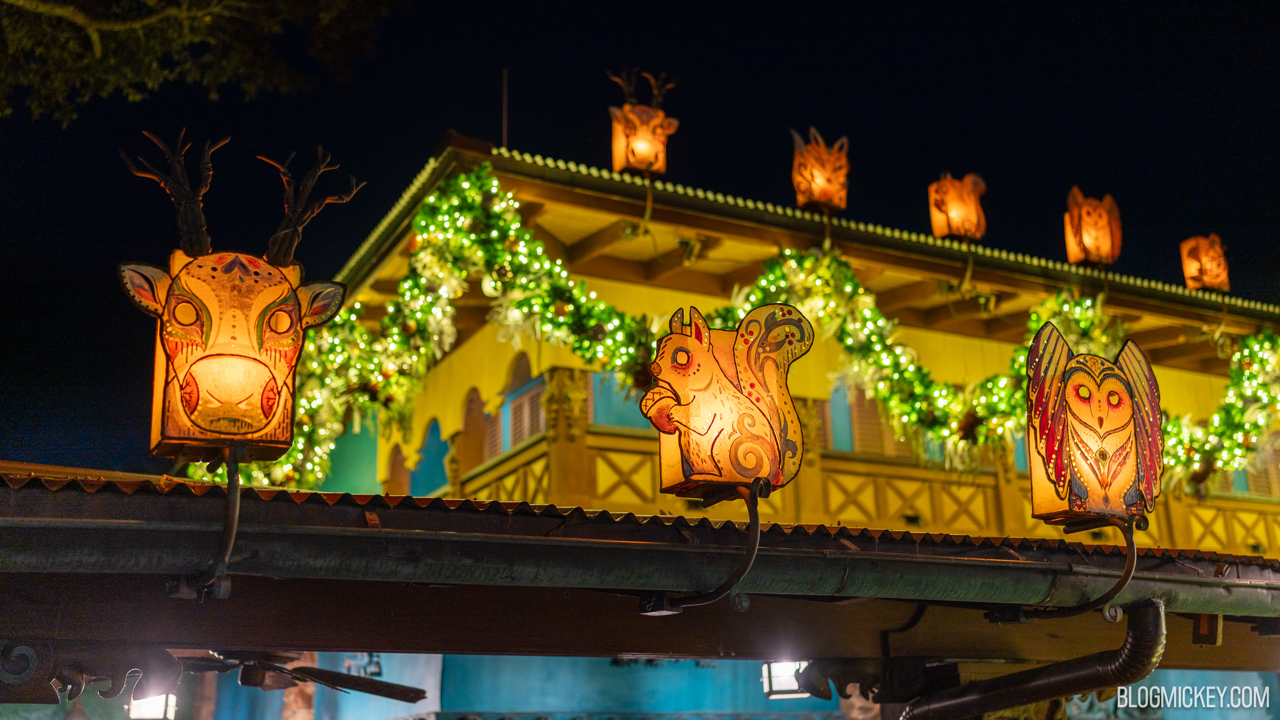 PHOTO TOUR: Nighttime Look at Holiday Decor in Disney's Animal Kingdom ...