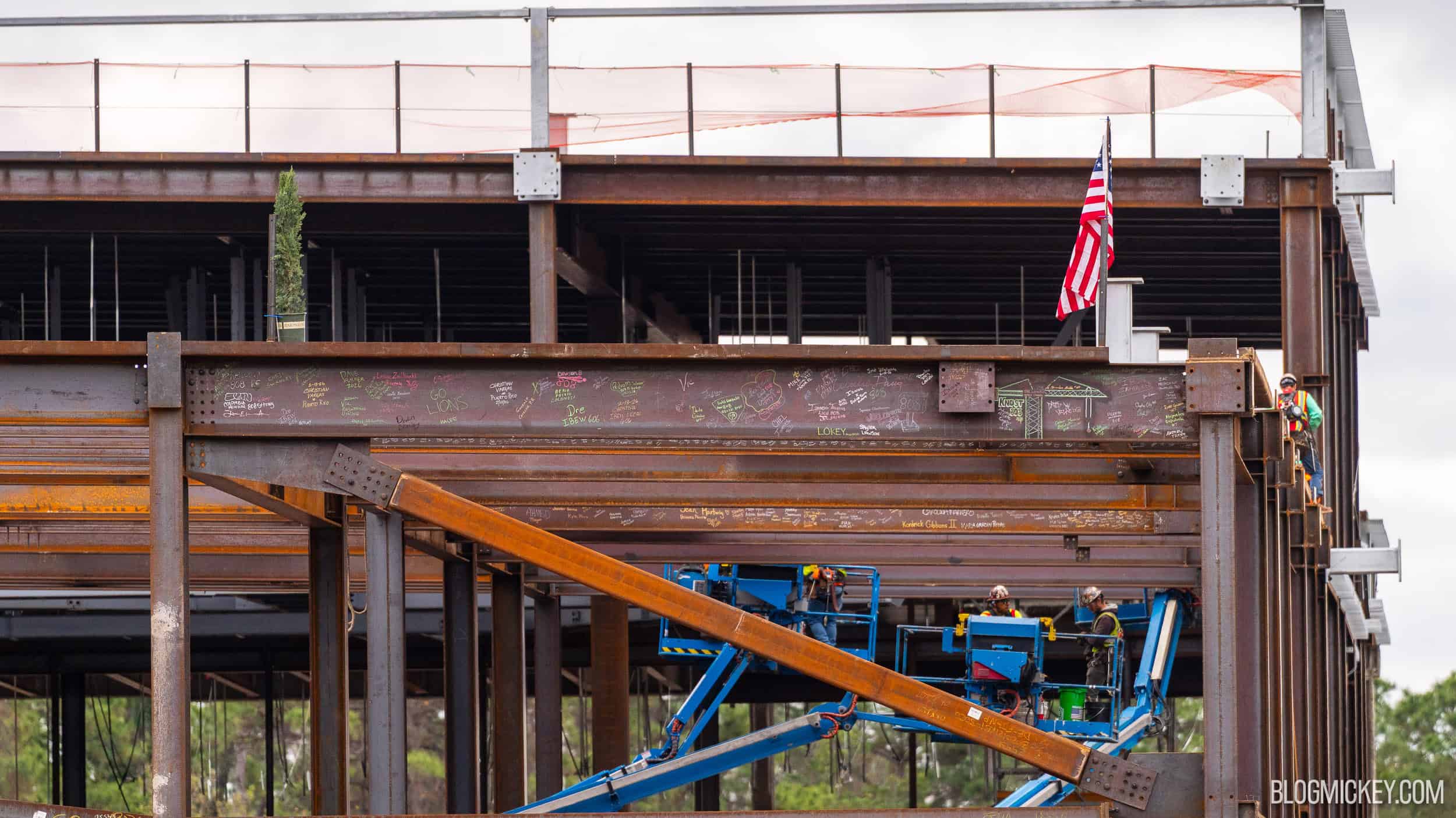 Final Piece of Steel Installed for Encanto Ride Building at Animal Kingdom