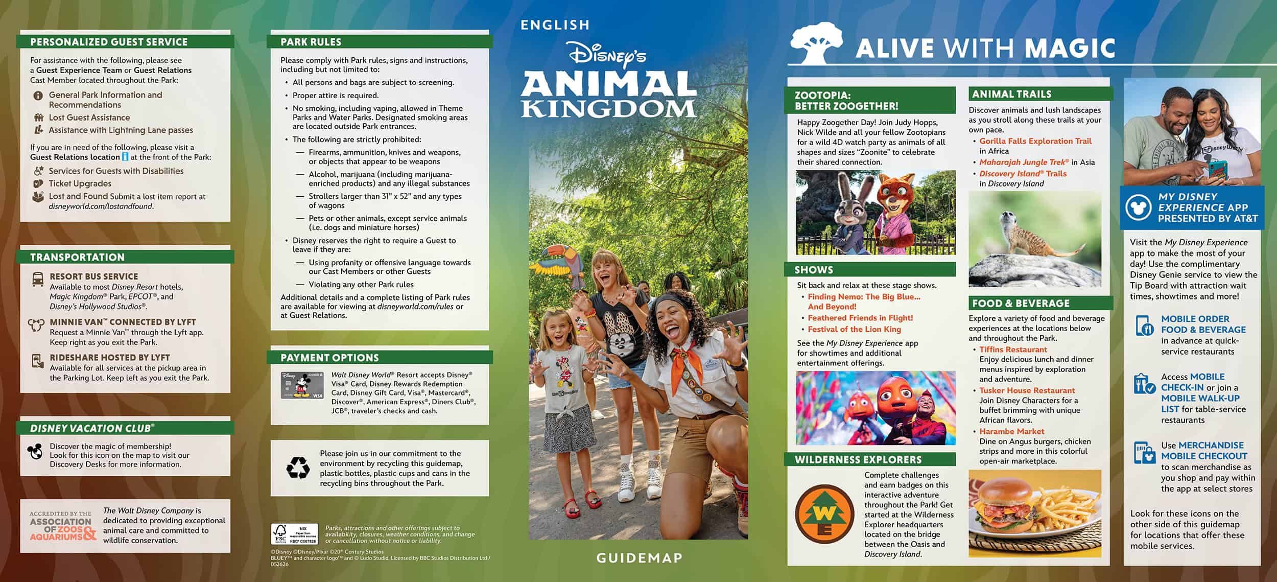 New Animal Kingdom Map Debuts as Bluey Joins Lineup (May 2026)